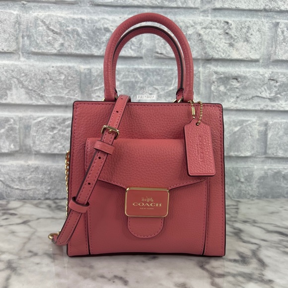 Coach | Bags | Coach Mini Pepper Crossbody Handbag In Taffy Pink | Poshmark
